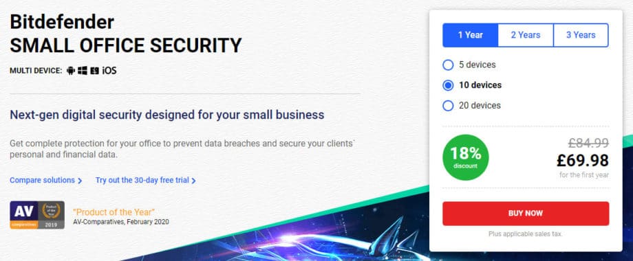 Review of Bitdefender Small Office Security Software for Small Business